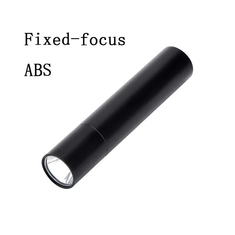 Черный фонарик Fixed-focus ABS