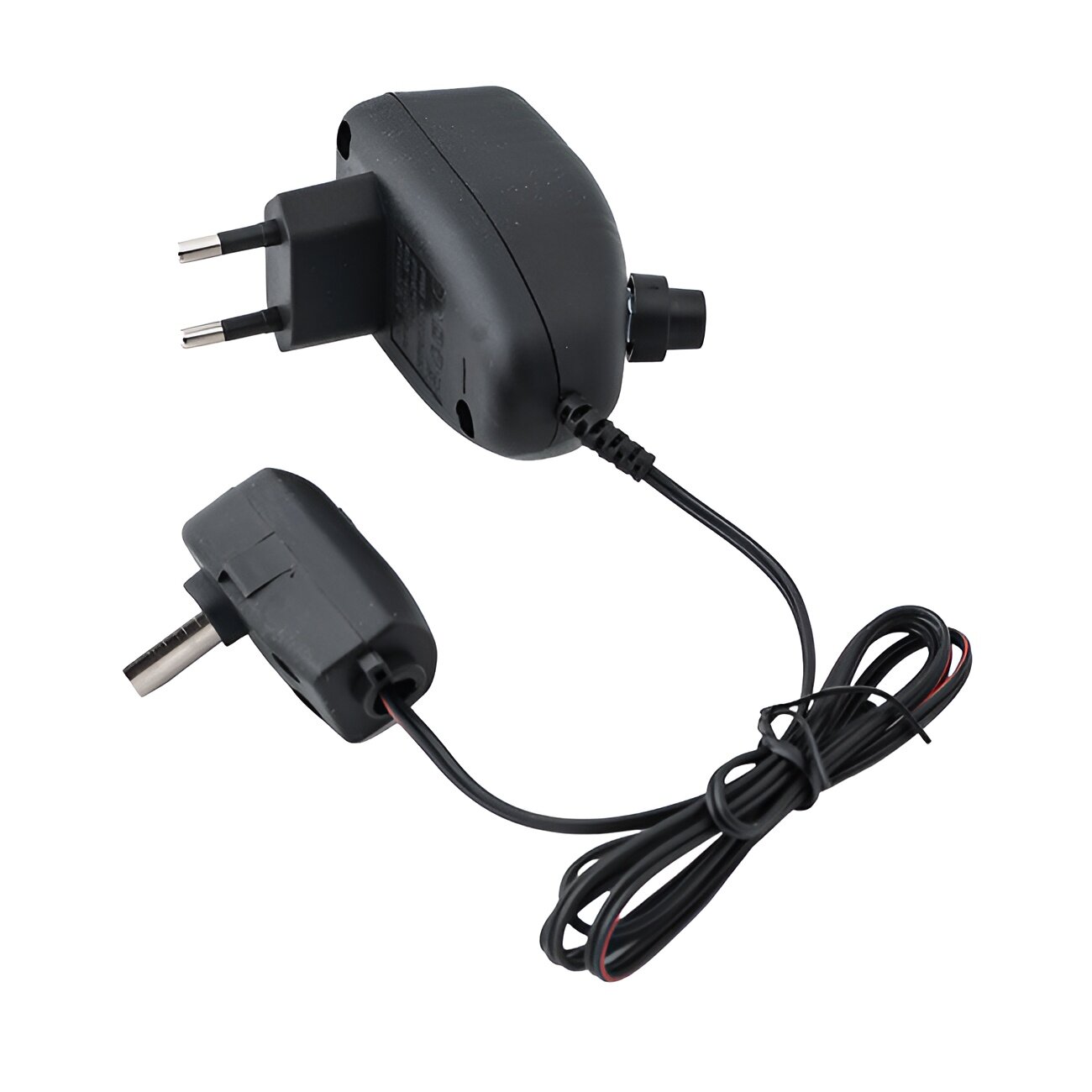 Блок питания антенный 2-12V 0.1А (штекер TV) с регулятором, черный