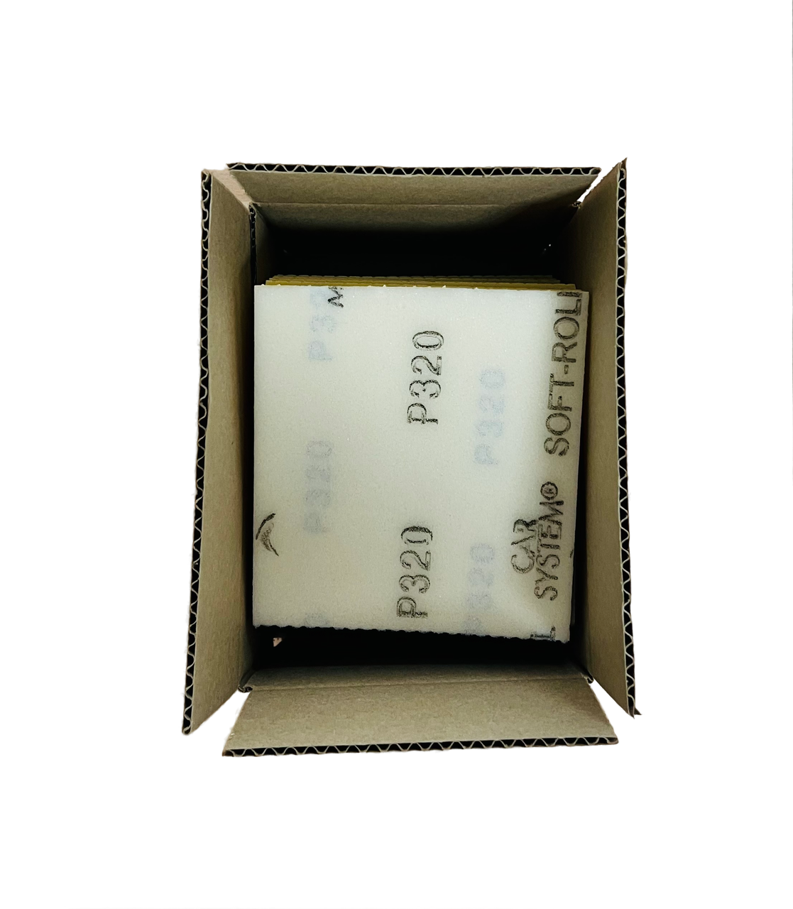 Лист шлифовальный Carsystem SOFT-ROLL P320, на поролоне 115x125 мм (20 шт.)