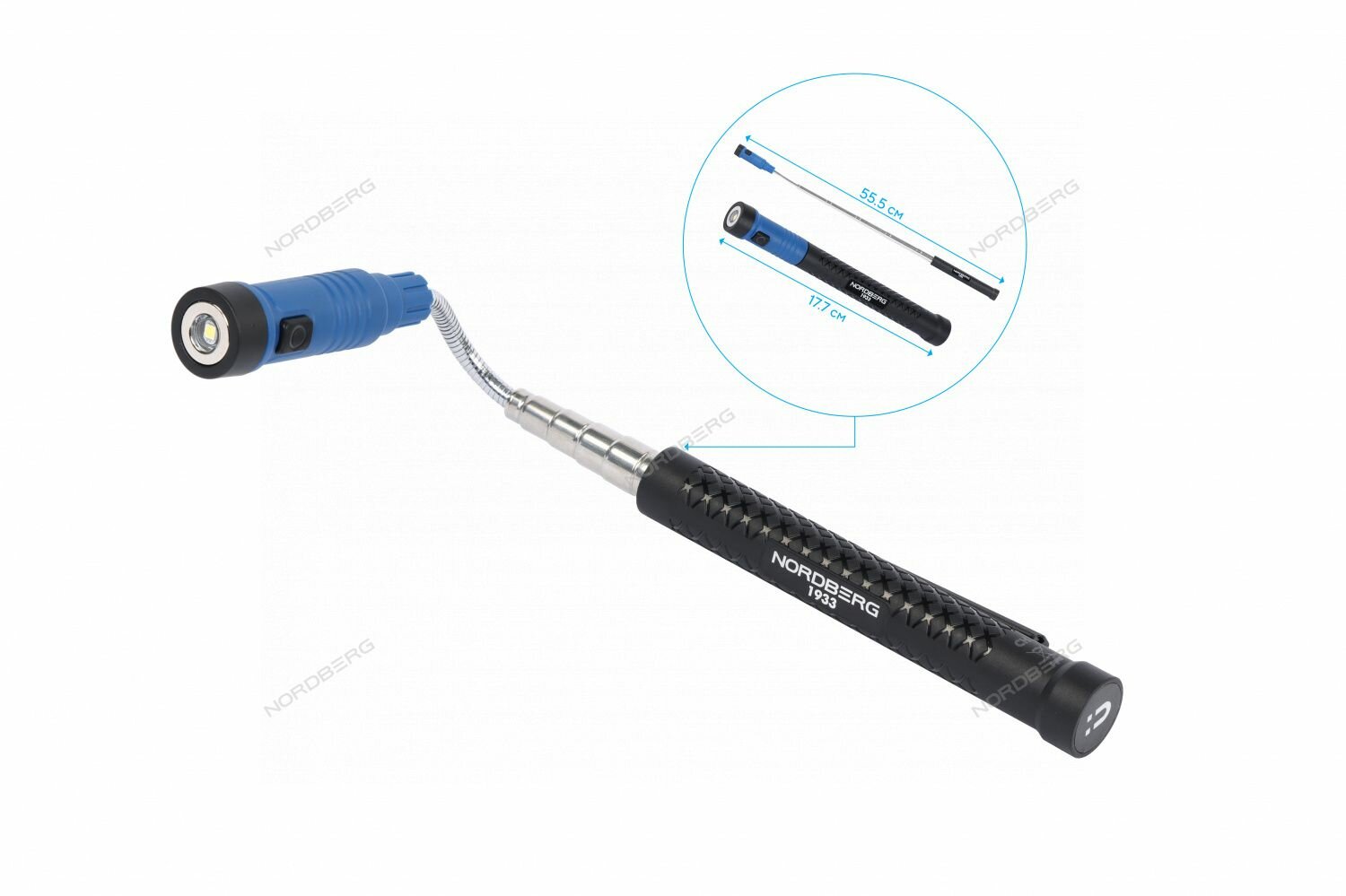 Фонарь светодиодный гибкий, аккумуляторный, с магнитным захватом