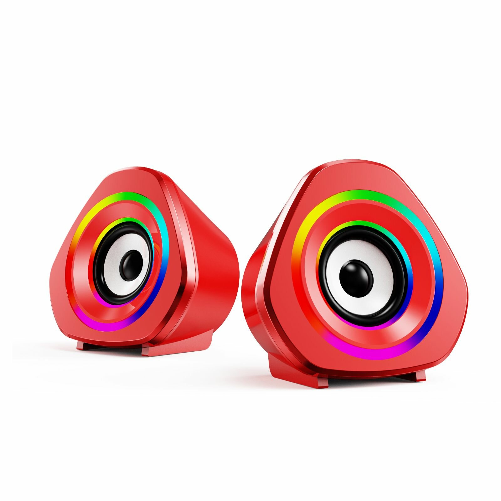 SADA набор компьютерных колонок 3.5 мм, USB, с RGB подсветкой