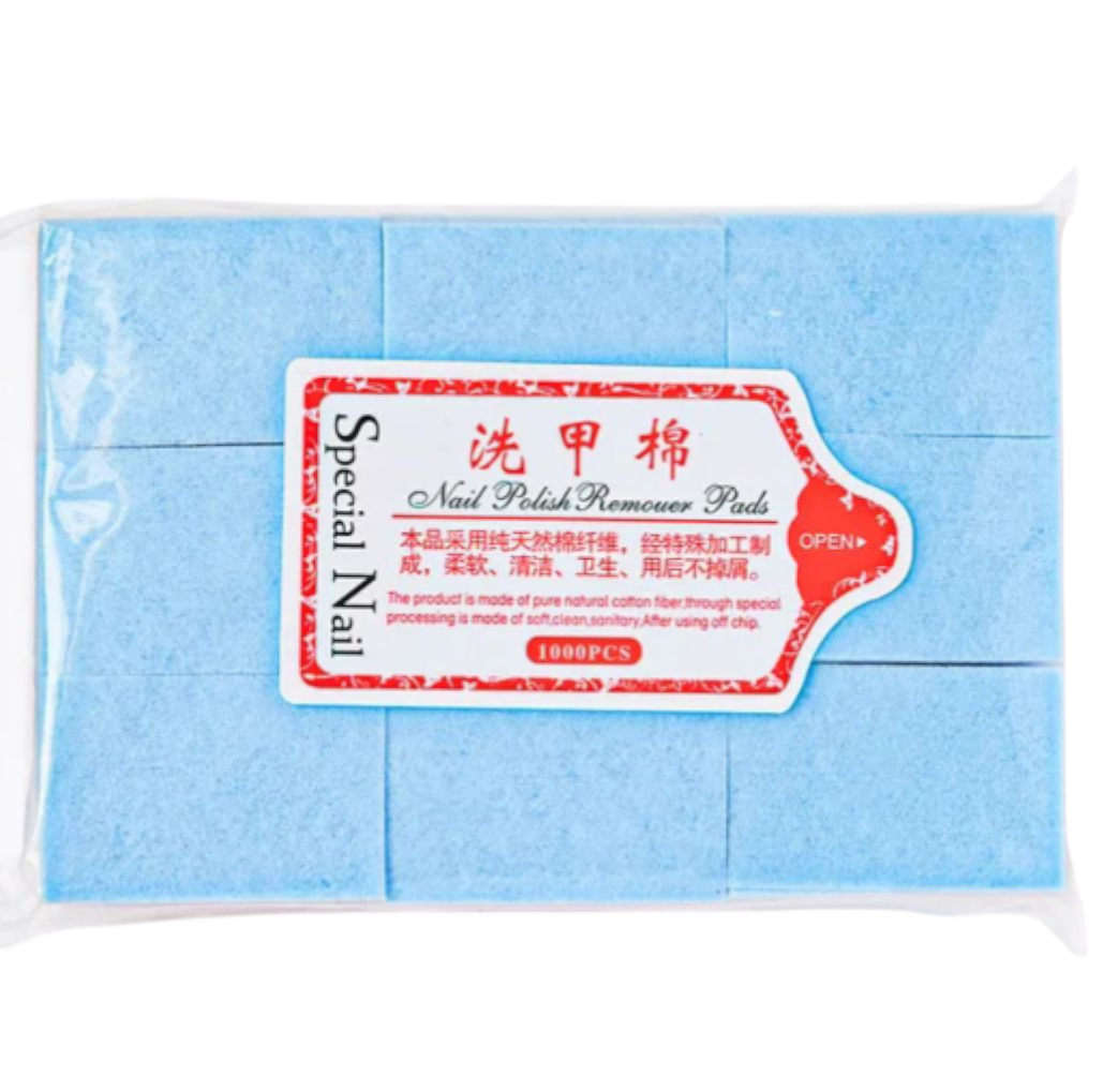 Салфетки для маникюра, педикюрные, безворсовые, голубые, 1000 шт