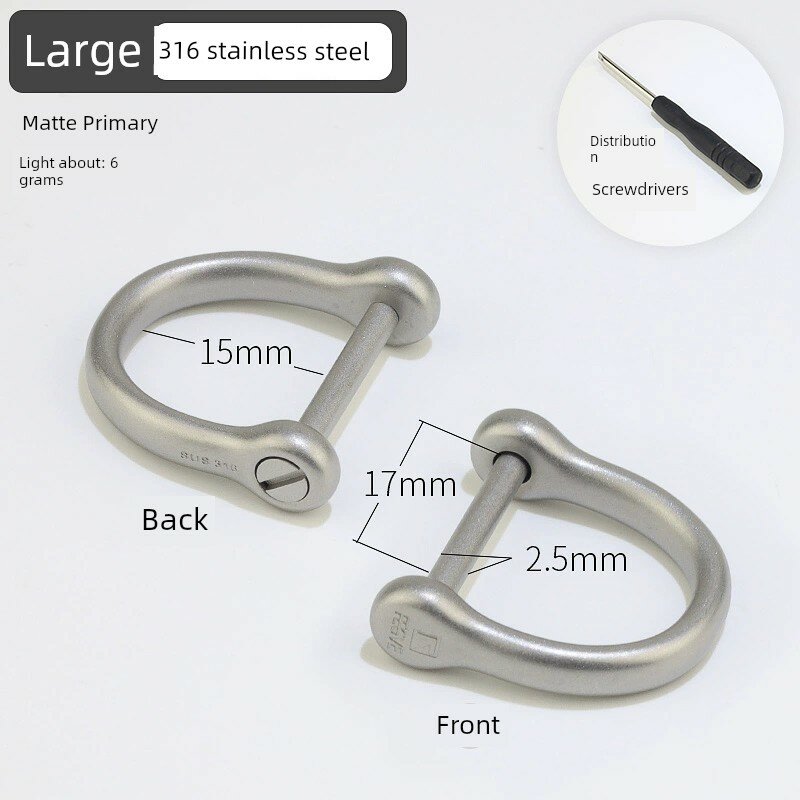 Брелок-карабин из титанового сплава и нержавеющей стали, очень большой, мини, очень маленький, для ключей, для женщин и