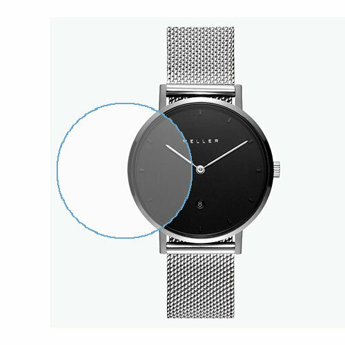 Скрин Мобайл защитный экран для часов Meller Astar Black Silver 34 MM из нано стекло 9H