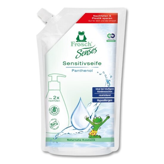 Жидкое мыло Frosch фрош BABY детское, ухаживающее, 500 мл, мягкая упаковка