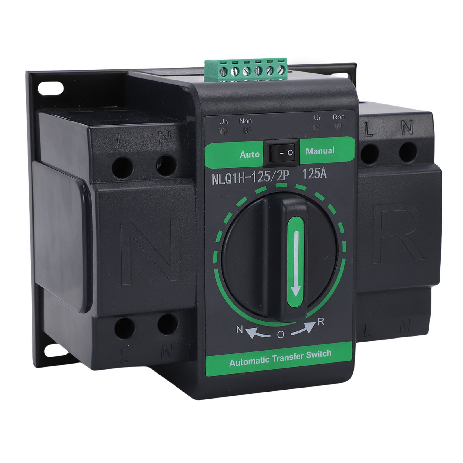 Автоматический переключатель питания 125 А, 2 контакта, 2 входа/1 выход, автоматический и ручной режимы переключения, изоляция на уровне ПК.