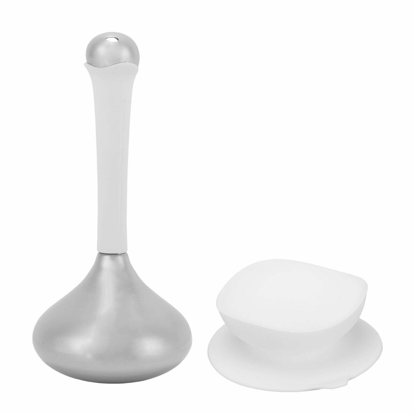 Набор для ухода за кожей лица и глаз Ice Globes, крио-стик из нержавеющей стали 304 с силиконовой основой, белый.