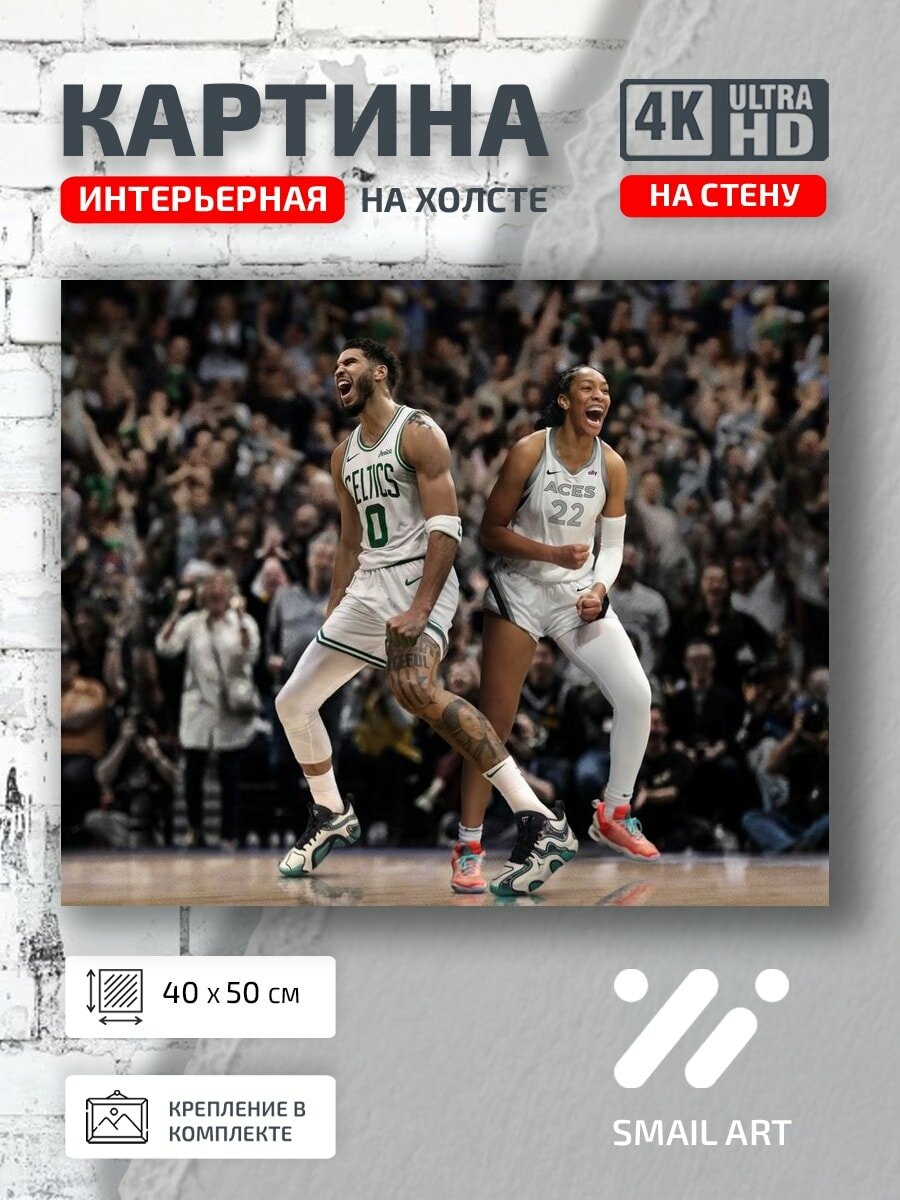 Картина на холсте интерьерная 40 на 50 на стену Aja Wilson для спальни атмосфера