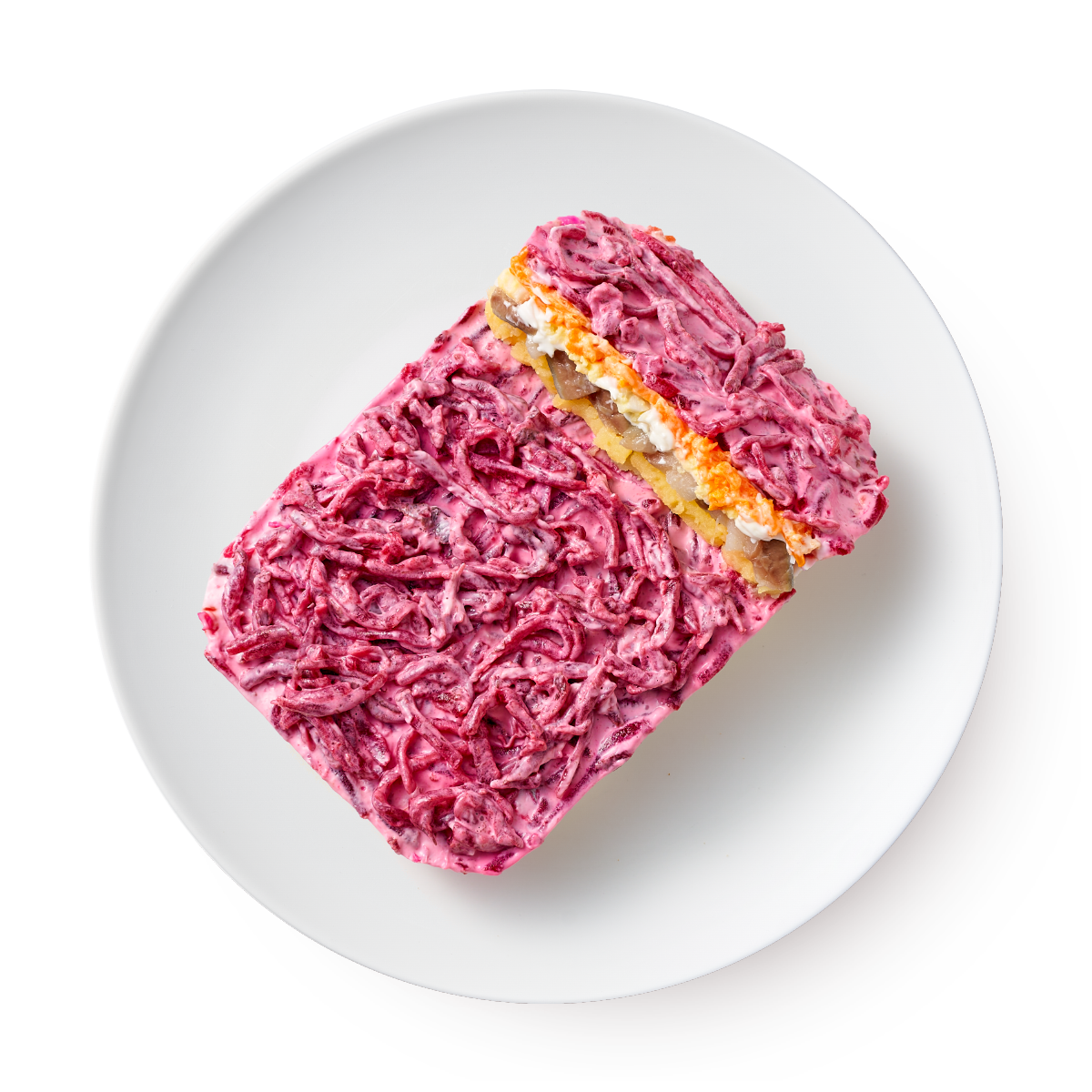 Салат Грабли "Сельдь под шубой", готовый, 200 граммов, 1 упаковка