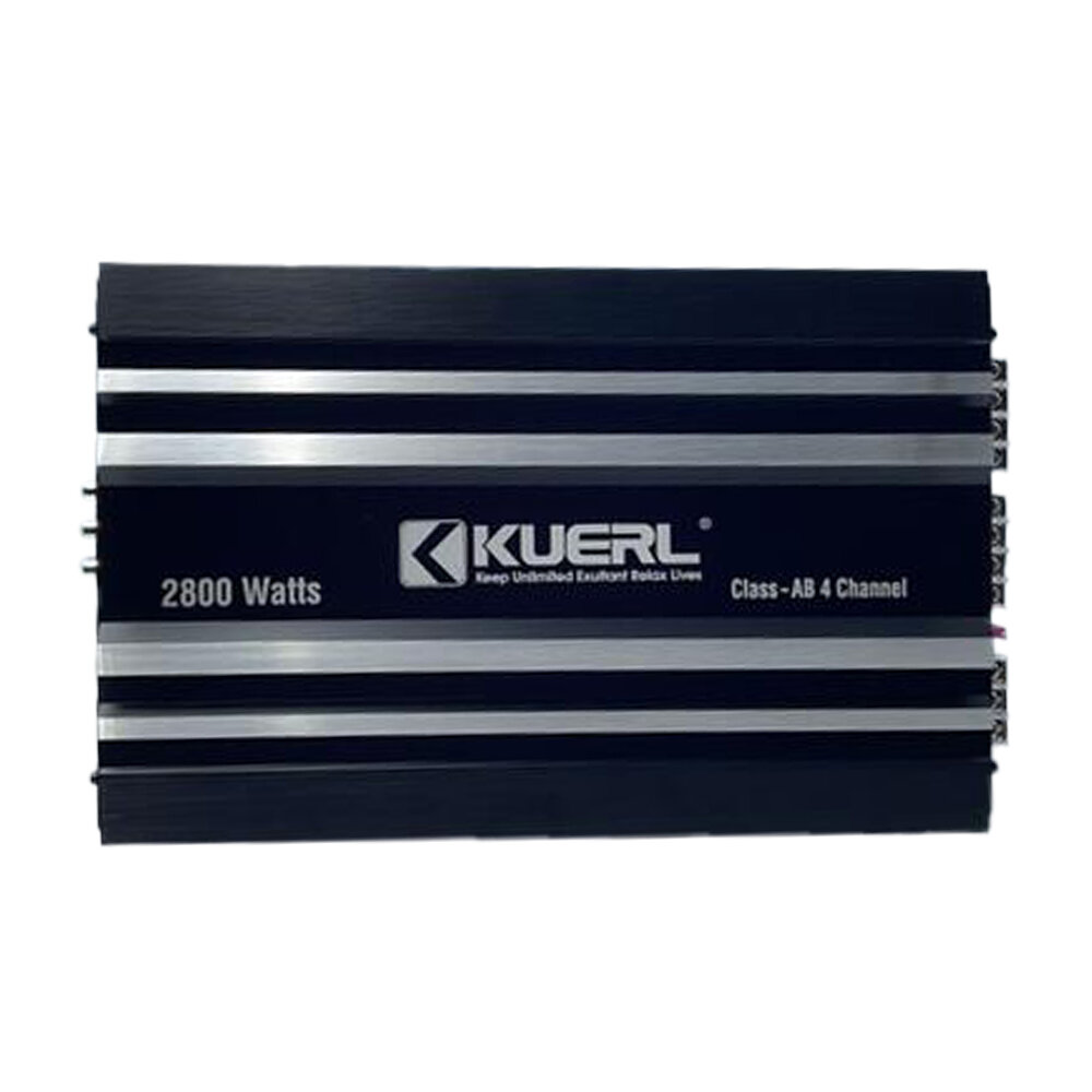 Усилитель автомобильной аудиосистемы Класс-AB 4-канальный, 2800W, 5800W (Дополнительно), алюминиевый сплав, черный, размер 317*222*44мм, вес 2100г, поддержка 2/4 Ом