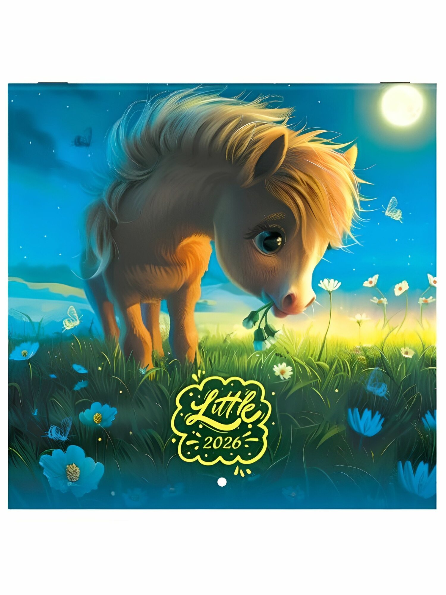 Календарь настенный перекидной 2026 г, BRAUBERG, 12 листов, 21,4х21,4 см, мини, "Magic animals"