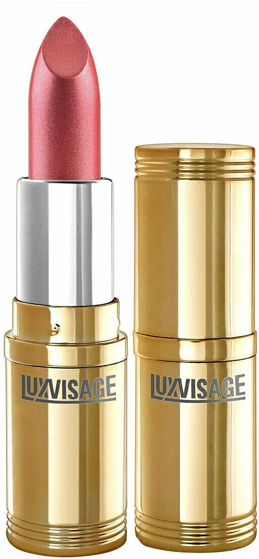 LUXVISAGE Помада для губ перламутровая тон 26 розово-коричневый С шиммером 4г