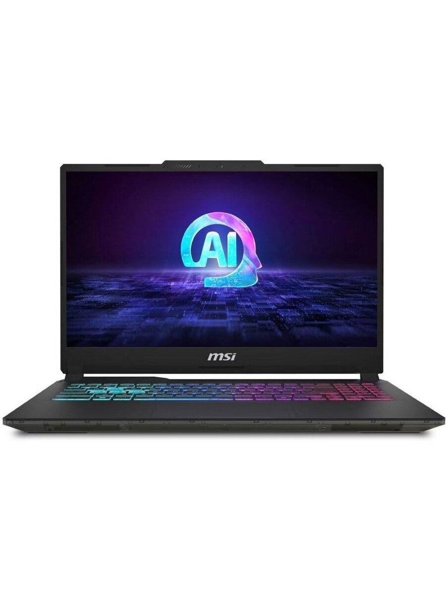 Ноутбук MSI Cyborg 15 AI черный 15.6"FHD IPS, 144Гц, Core Ultra 7 155H 16GB/SSD 1TB, RTX 4050 (6GB) без ОС