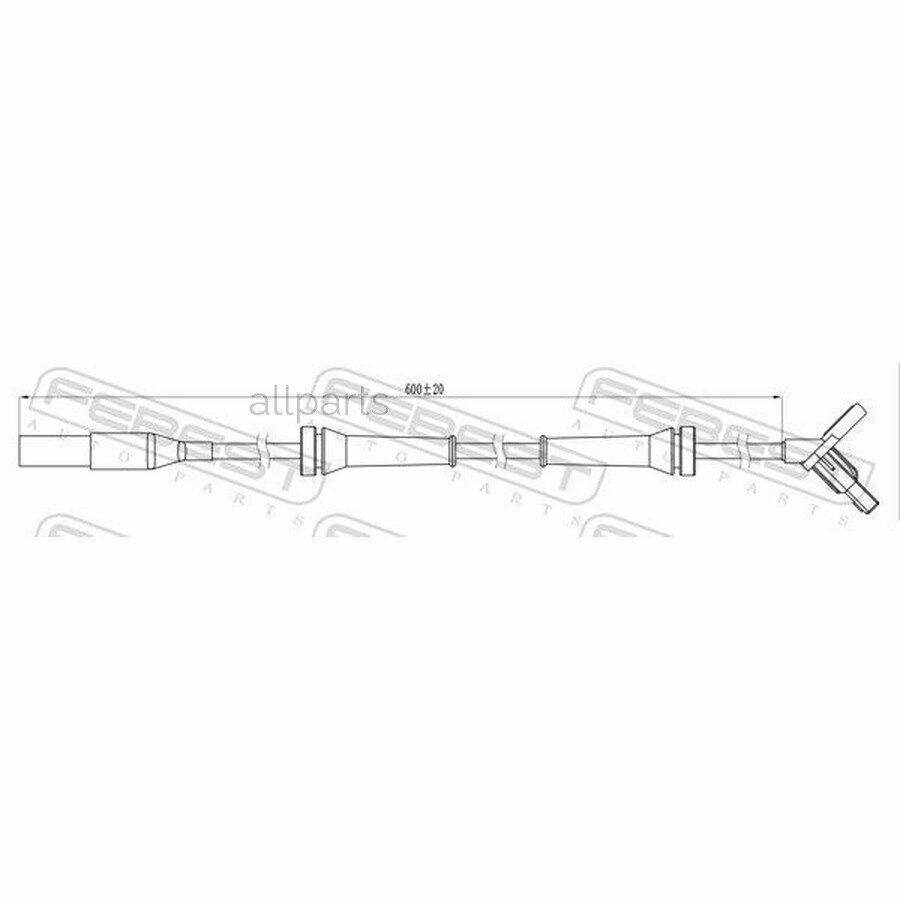 FEBEST 21606-003 Датчик ABS FORD FOCUS 98- пер.