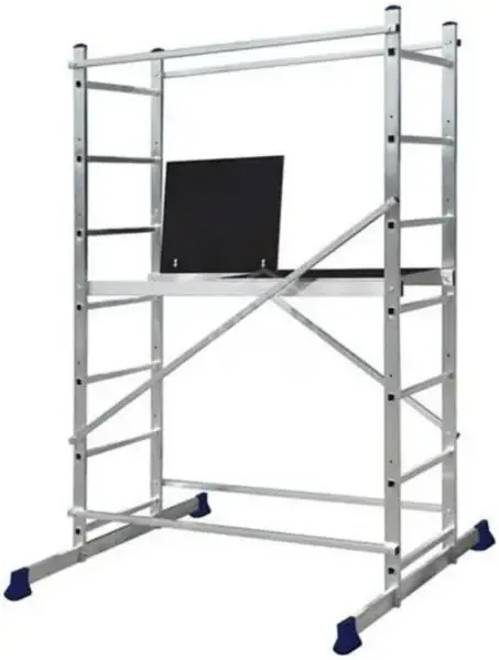 Вышка-тура алюмет ВТ8 алюминиевая (база с площадкой) ВТ81608020