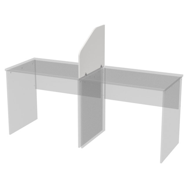 Экран Меб-фф Перегородка для столов Э-59 цвет Белый 60/25-45 см