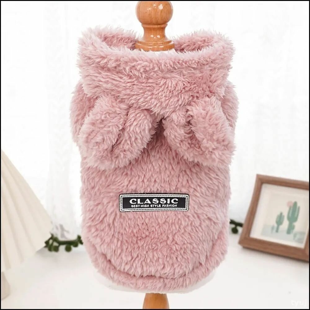 Осенне-зимняя одежда для собак, флисовые толстовки для домашних животных, куртка-пальто для маленьких средних собак, теплый свитер для щенков и кошек