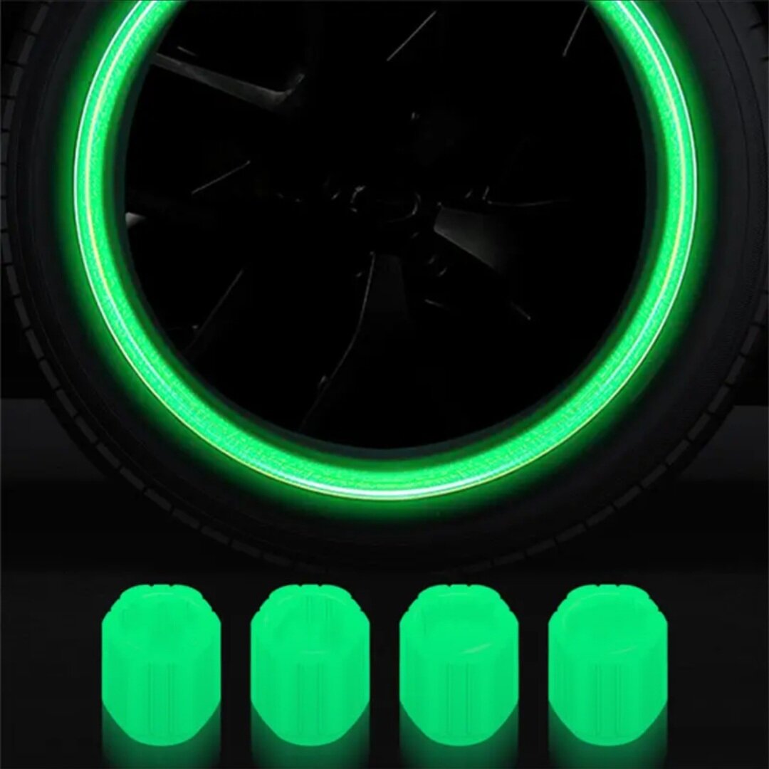 Колпачки светящиеся, для авто, мото и велотехники, флуоресцентные