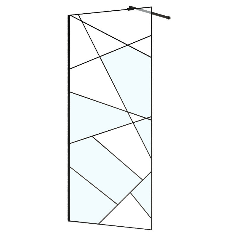 Душевая перегородка Azario Walk-in 120x195-MB-CGP матовый черный