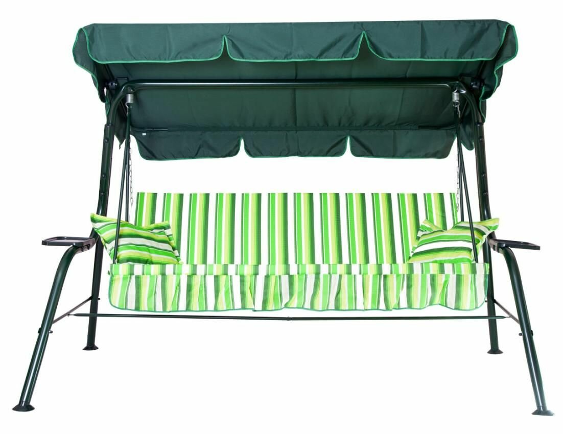 Качели садовые Olsa Стандарт Nova с904 зеленый / белый