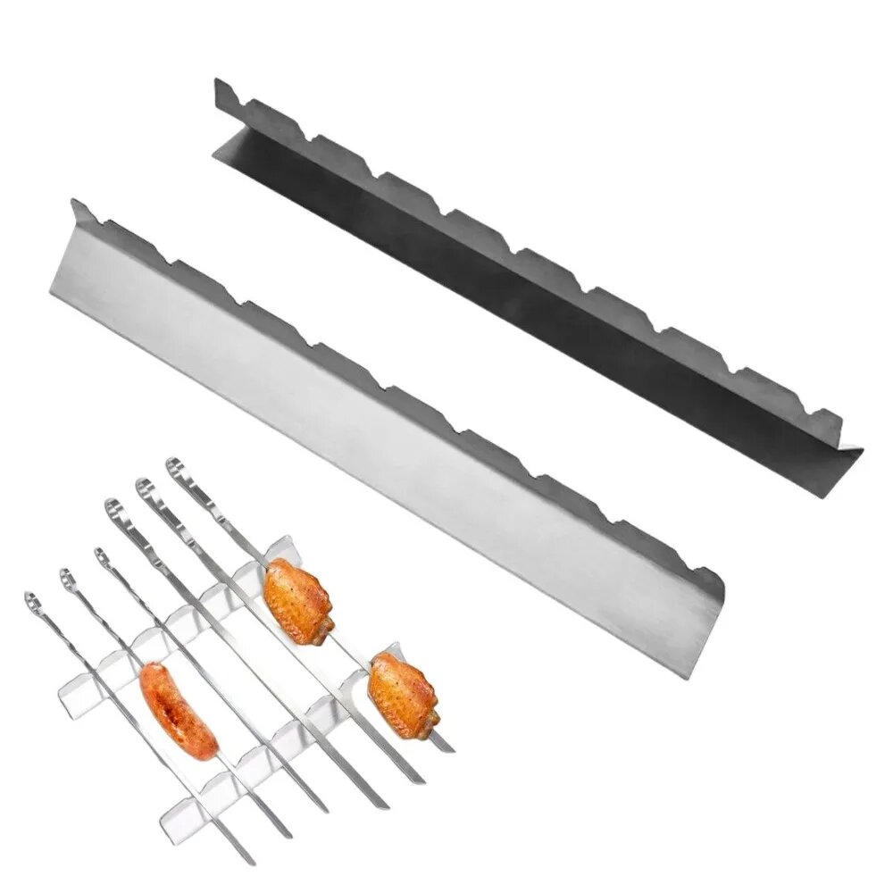 OZ-SHSH 2 шт. стойка для шампуров из нержавеющей стали для 6-9 шампуров, держатель для гриля