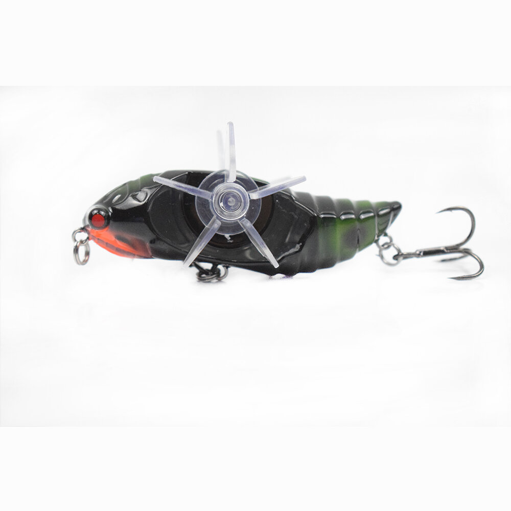 Приманка для рыбалки Cicada Lures с вращательными двойными пропеллерными крыльями Бионическая приманка Плавающая приманка Искусственная приманка Рыбацкое снаряжение 3in/0.5oz color1 color2 color3 color4 color5 ABS 7.5cm 15.5g 1шт