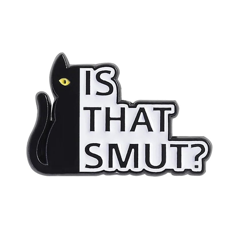 Булавки с цитатой «Черный кот» QHXZ4407