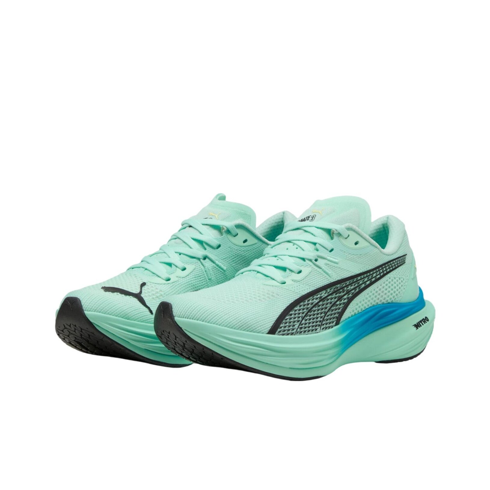 Кеды PUMA Deviate NITRO 3, размер EU 41 стопа (26,5CM), зеленый/синий — фото 1