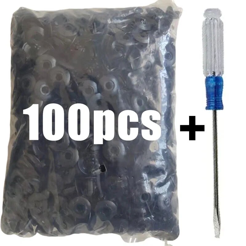 Пластиковые заклепки 8 мм, 500 шт, крепежные винты для автомобильного бампера, крыла, черные заклепки, крепежные зажимы для автомобилей Toyota Focus, Kia, Nissan, Yamaha