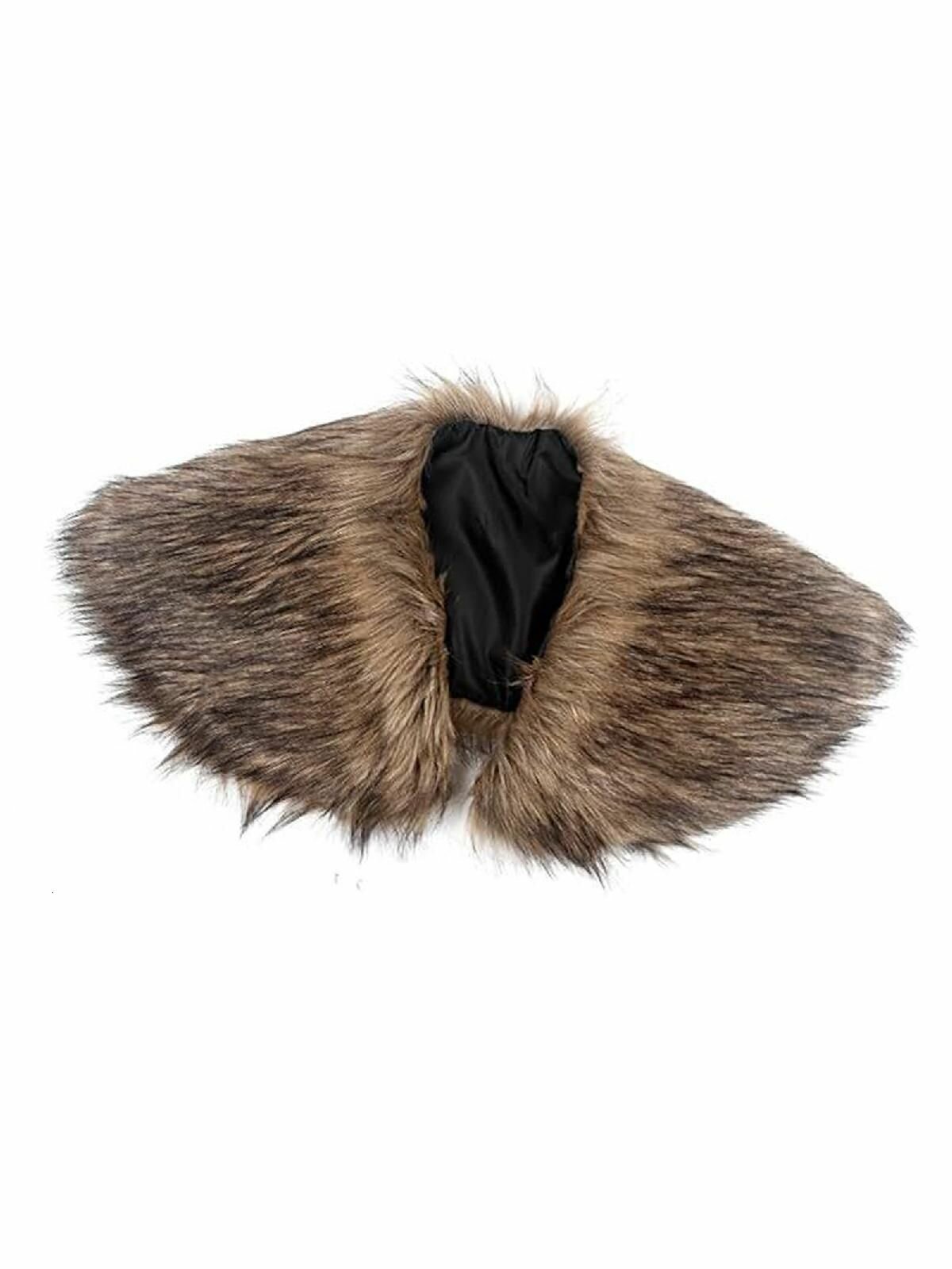 Меховой воротник и плащ викинга, накидка средневекового рыцаря, Цвет травы