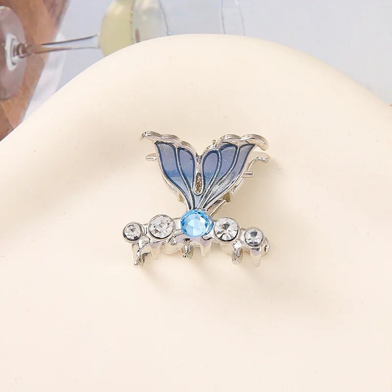 Синяя заколка для волос Fish tail hair clip