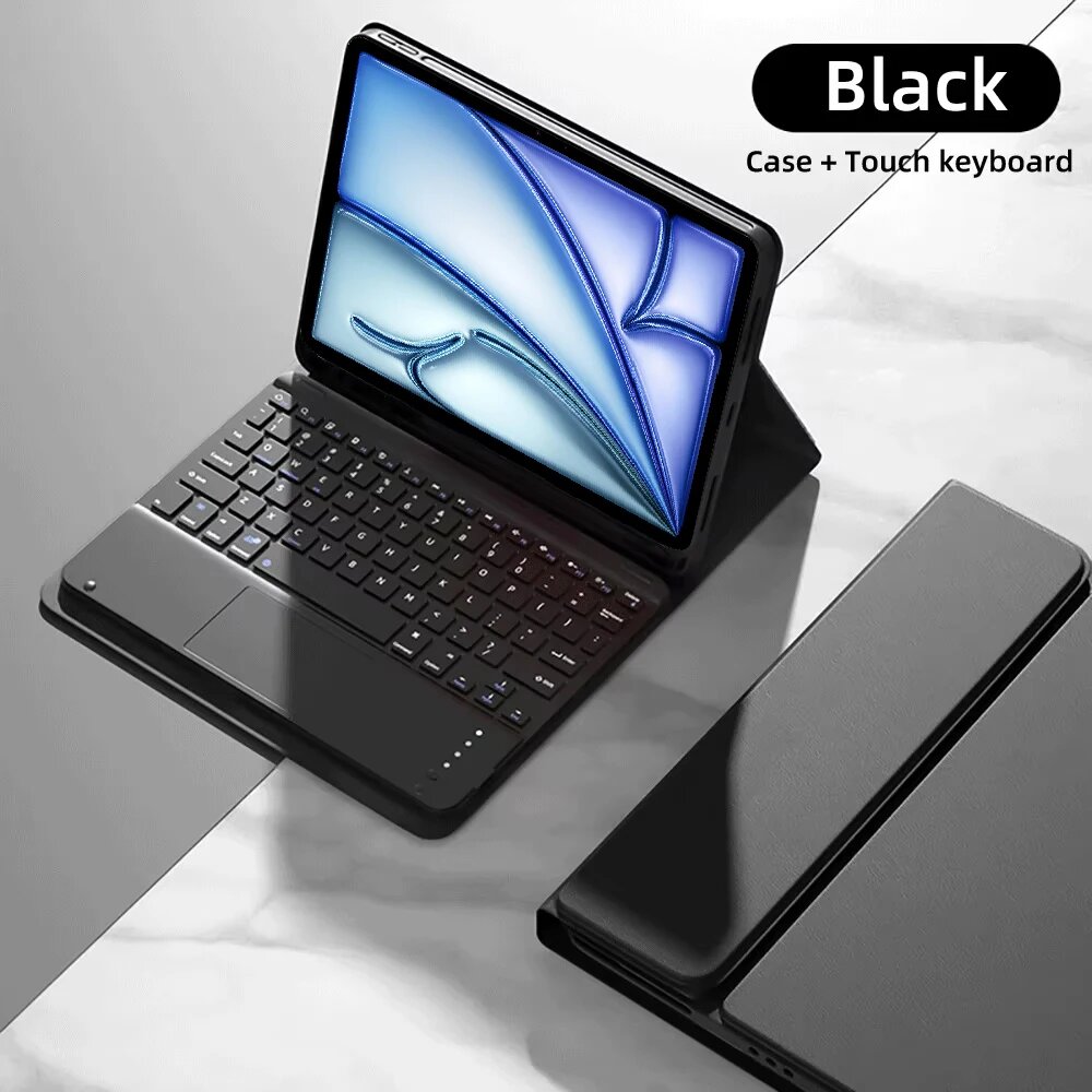 Чехол с клавиатурой PULUZ для iPad Air 11 дюймов Korean Keyboard, Black B