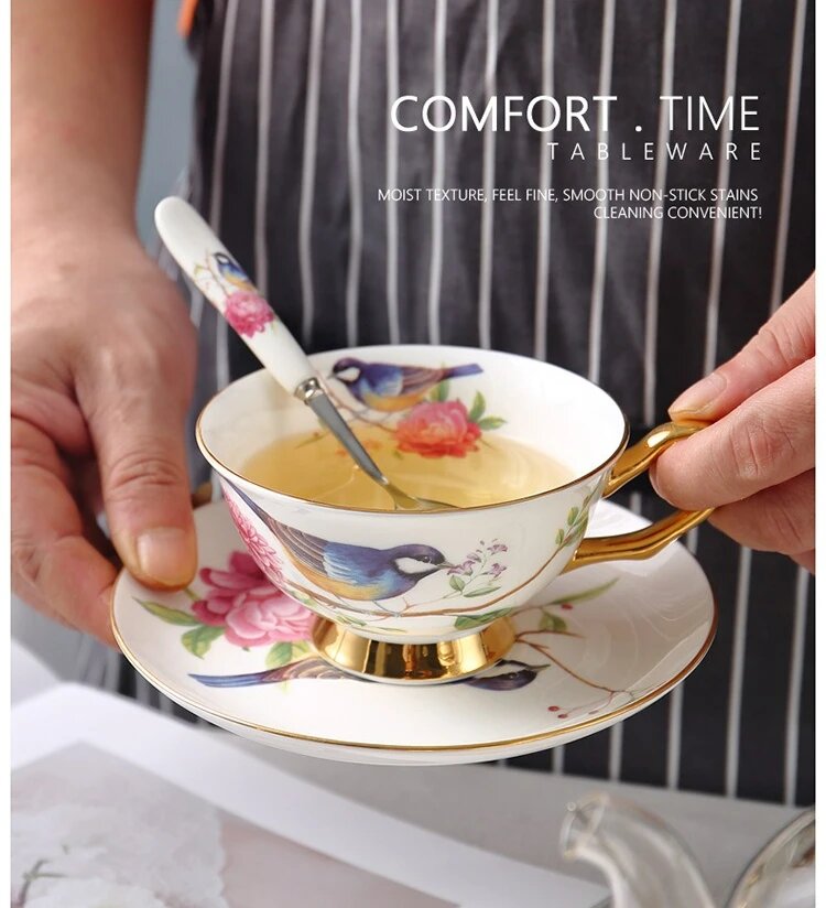 Кофейный набор из костяного фарфора British Bone China 1 Cup Set