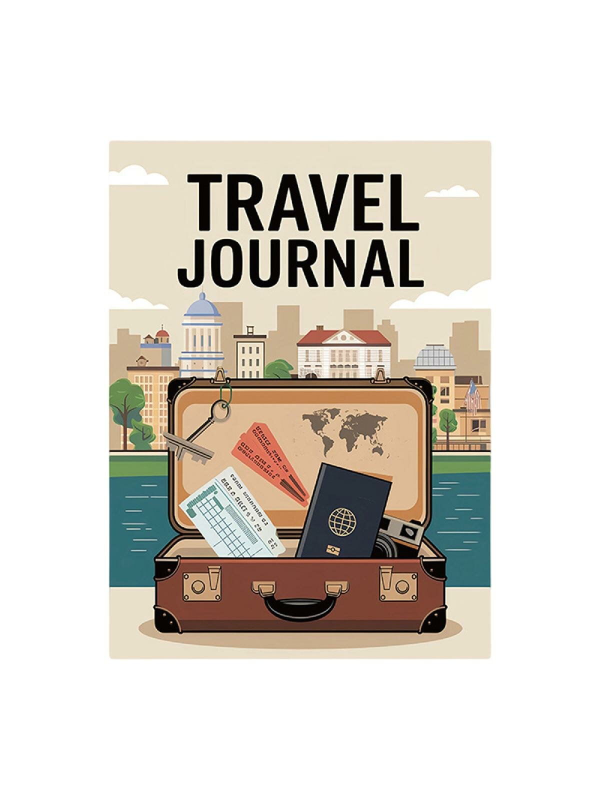 Уникальный дневник-планировщик путешествий, книга для записи путешествий и впечатлений