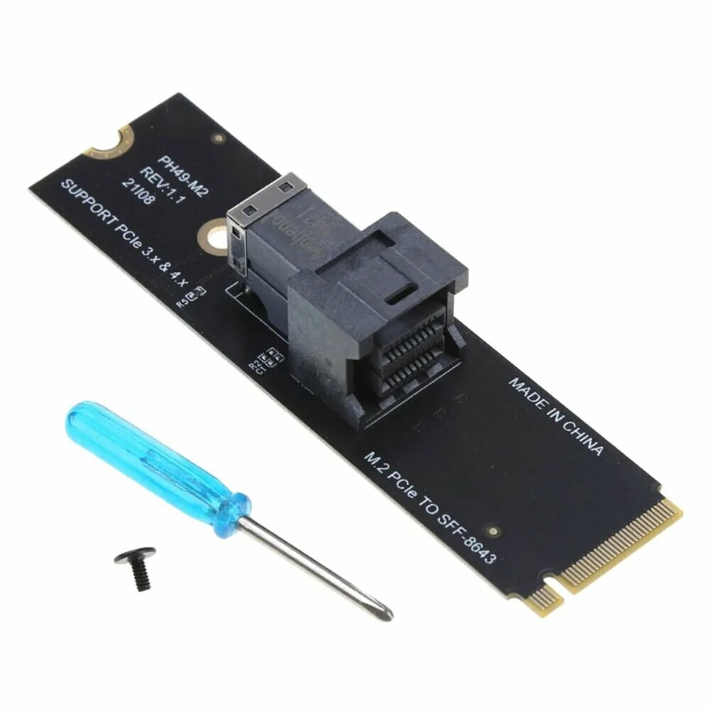 Конвертер M2 NVME PCIe to SFF-8643 для жесткого диска
