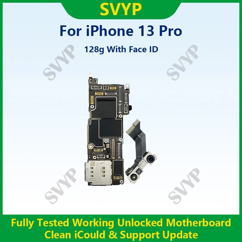 Полностью протестированная подлинная материнская плата для iPhone 13 Pro Max, 13 Pro 128g Face ID