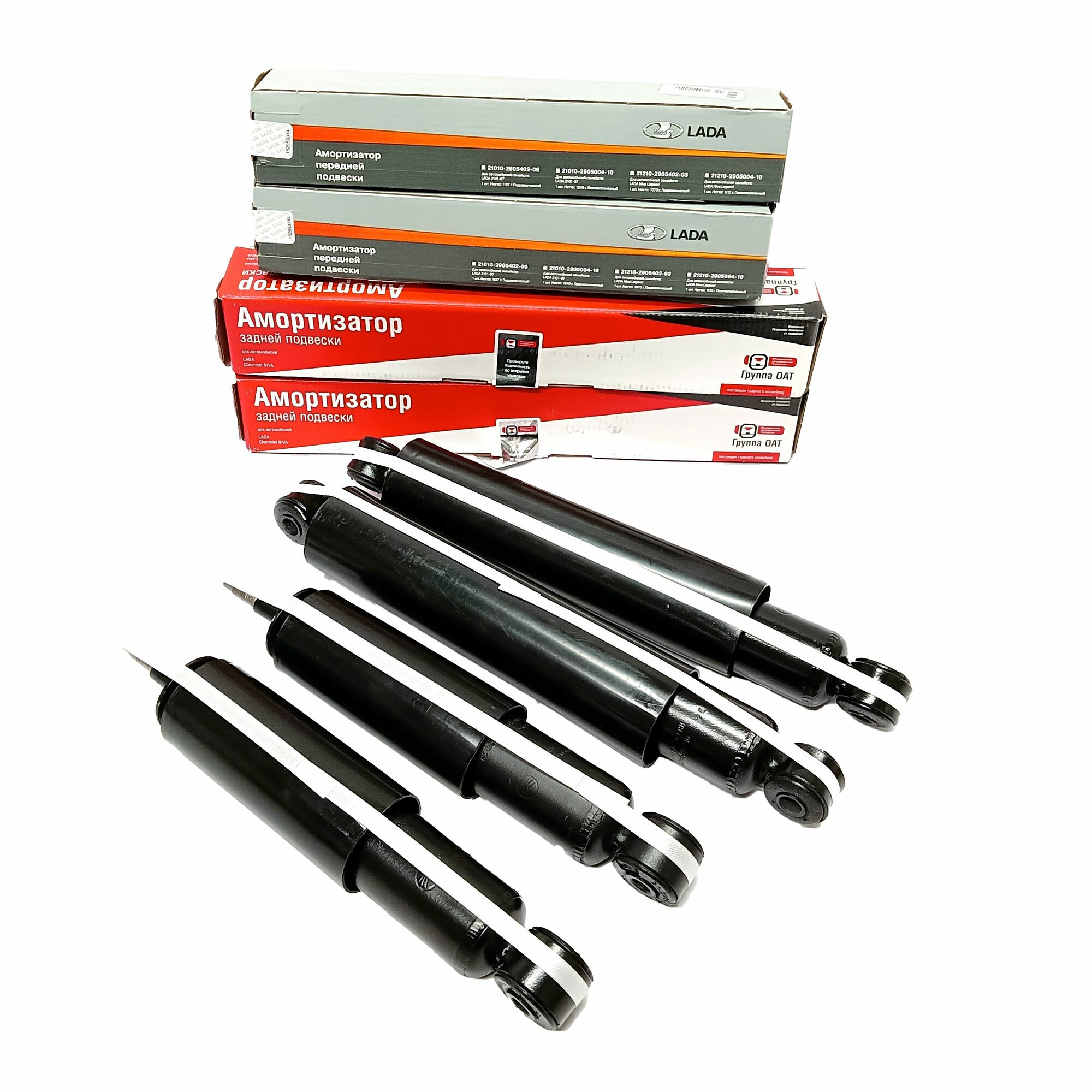 Оригинальные заводские амортизаторы 4шт газ/масло для а/м ВАЗ 2123 Шевролет Нива