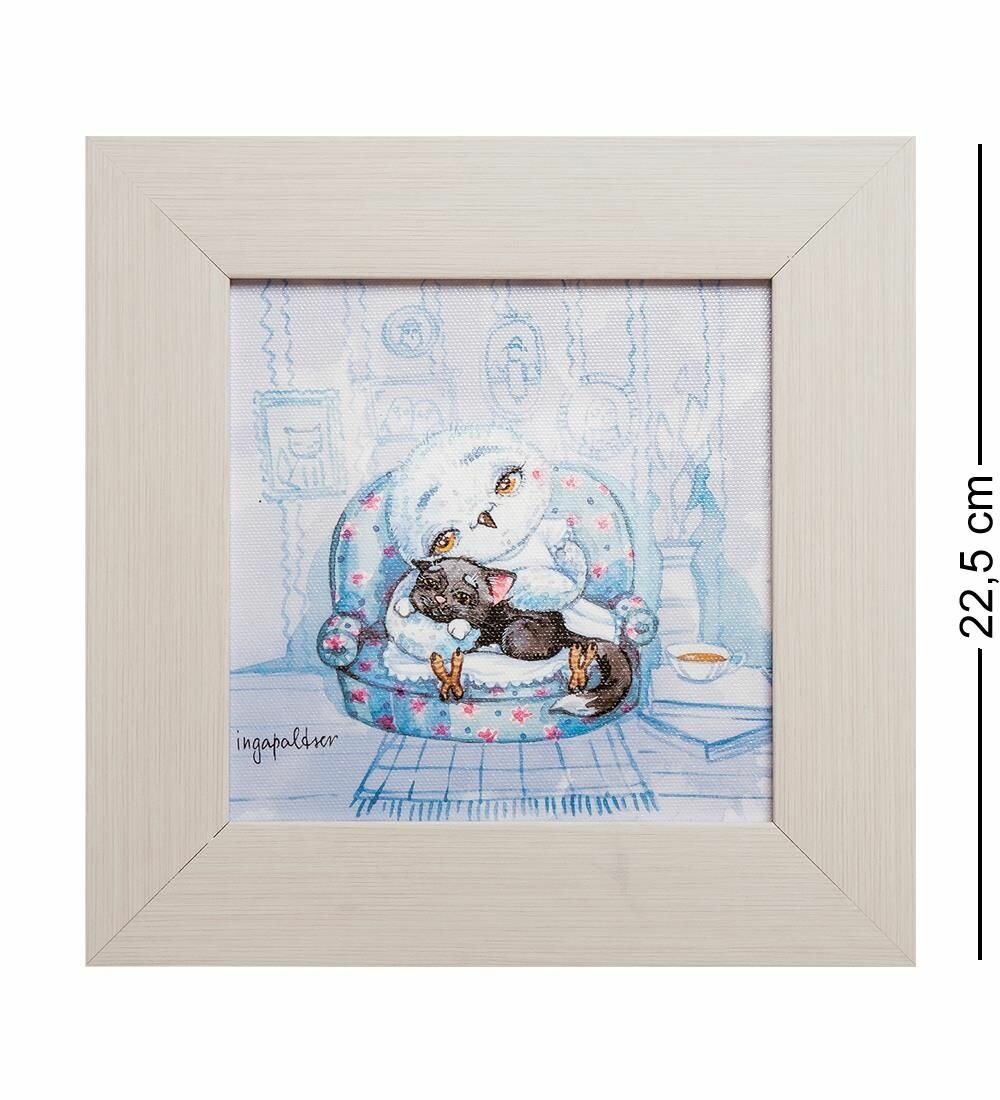 Жикле в багете Любимый котик 16х16 A2140284 Sunpreeze, Гобелен, полиэстер