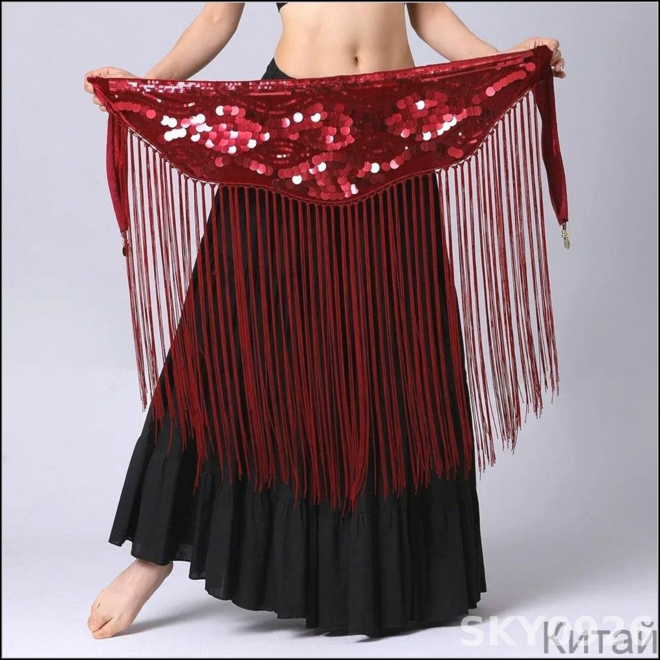 Пояс для восточных танцев, платок для танца живота