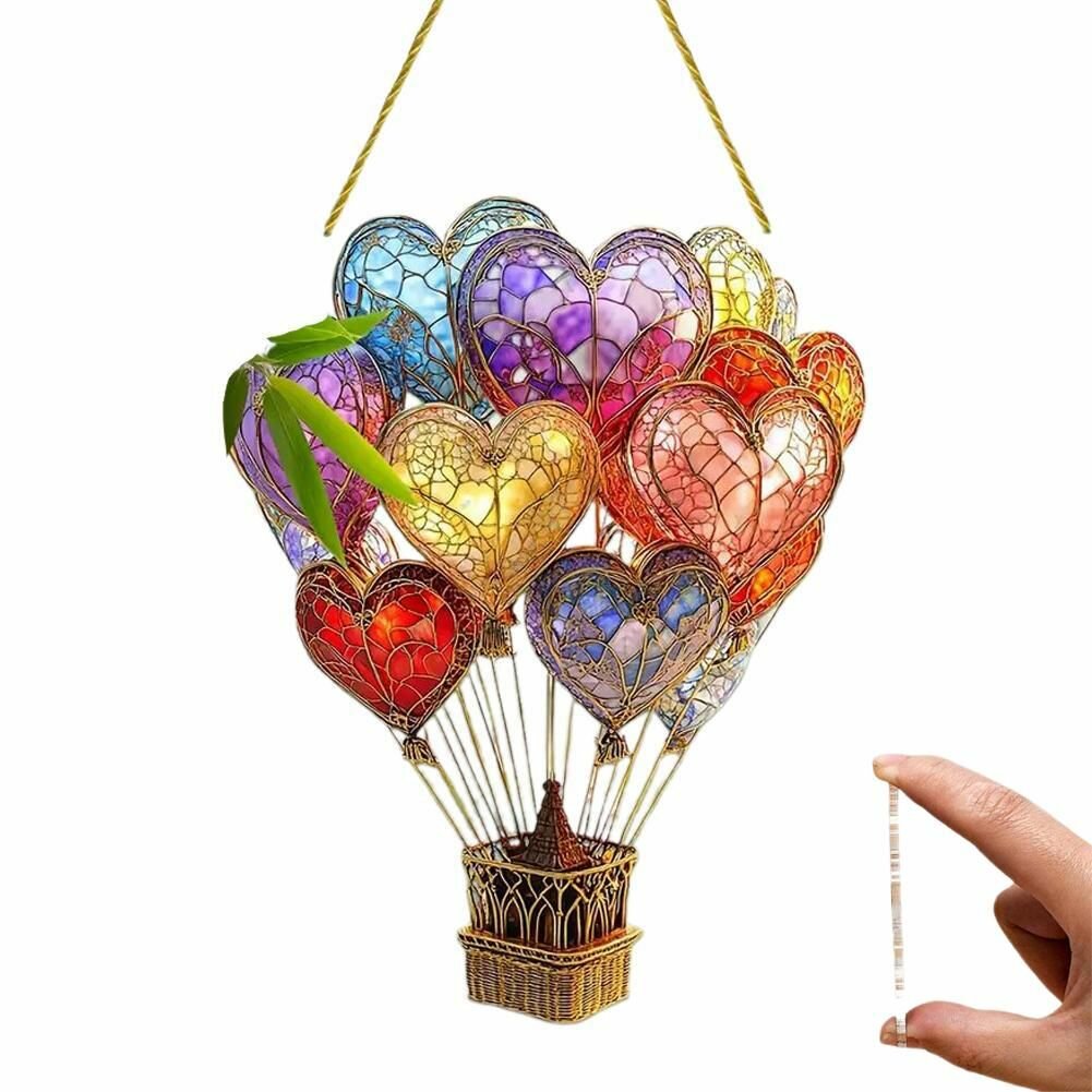 Акриловый брелок 2D ко Дню святого Валентина, Романтические воздушные шары