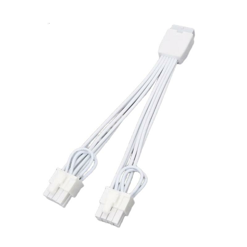 12VHPWR на 2x 6+2 Pin адаптер, Белый