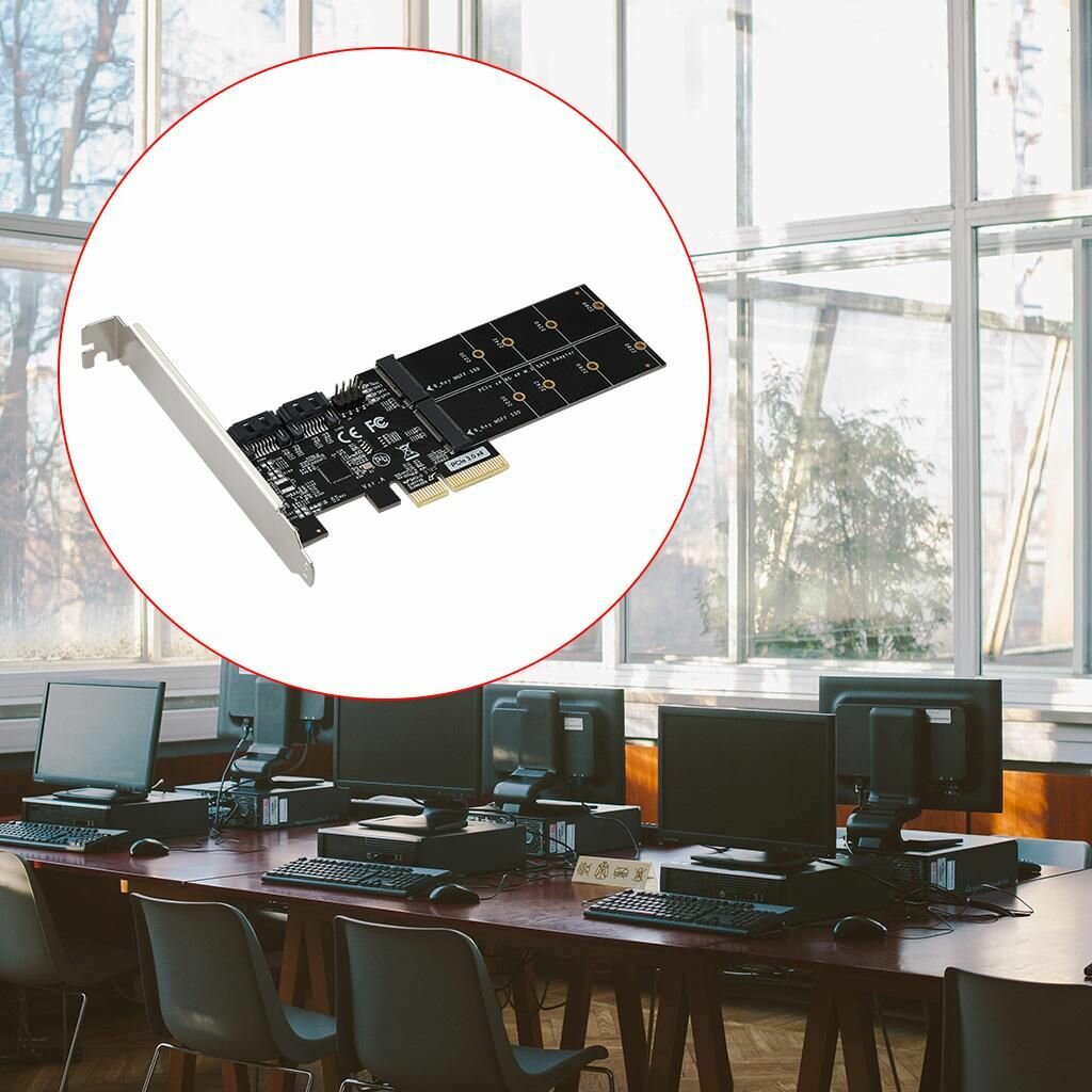 Адаптер M.2 SATA SSD на PCIe 3.0 — фото 1