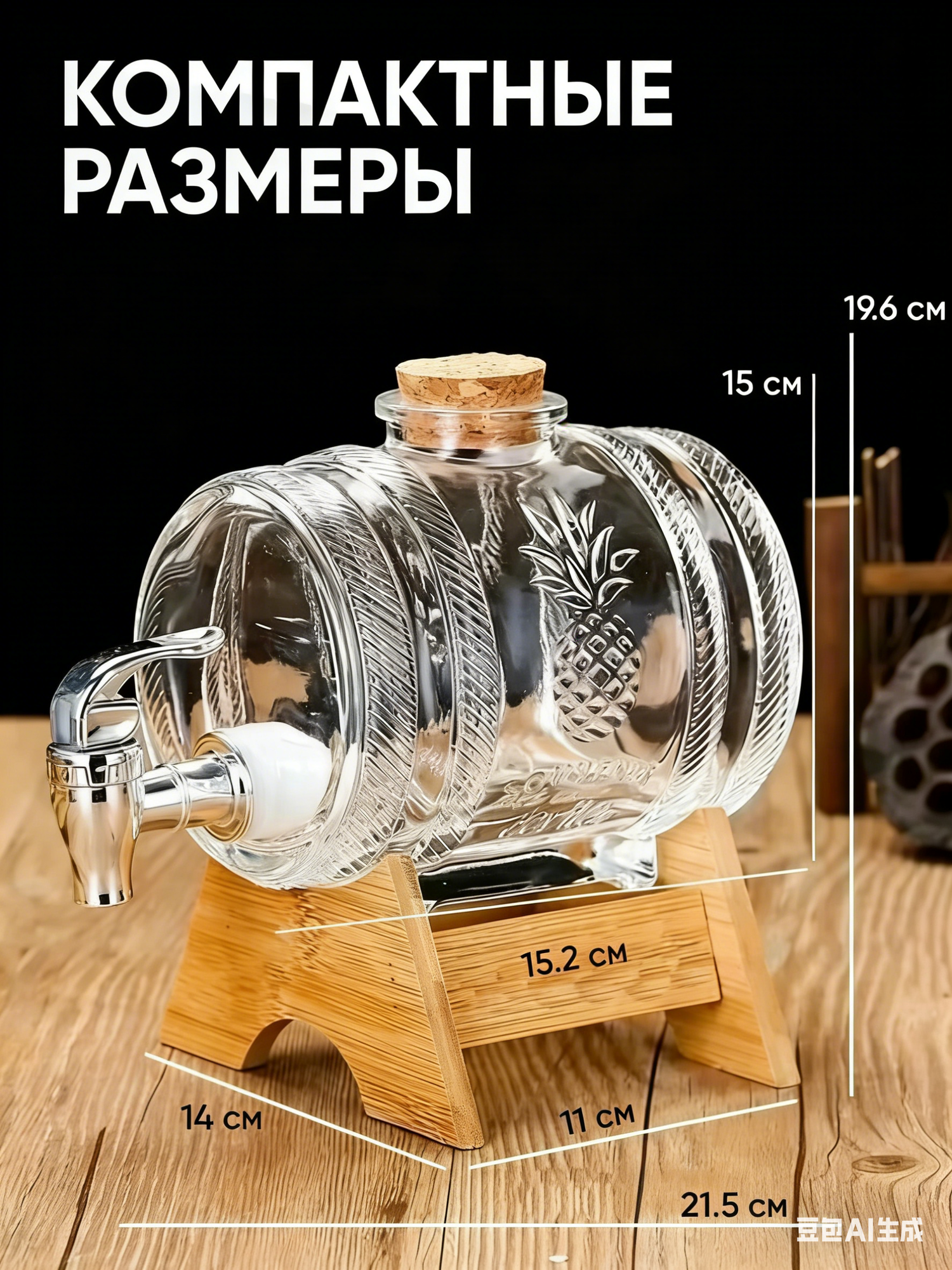 Диспенсер для напитков, Ведро для колы с пробкой из-под крана1 л