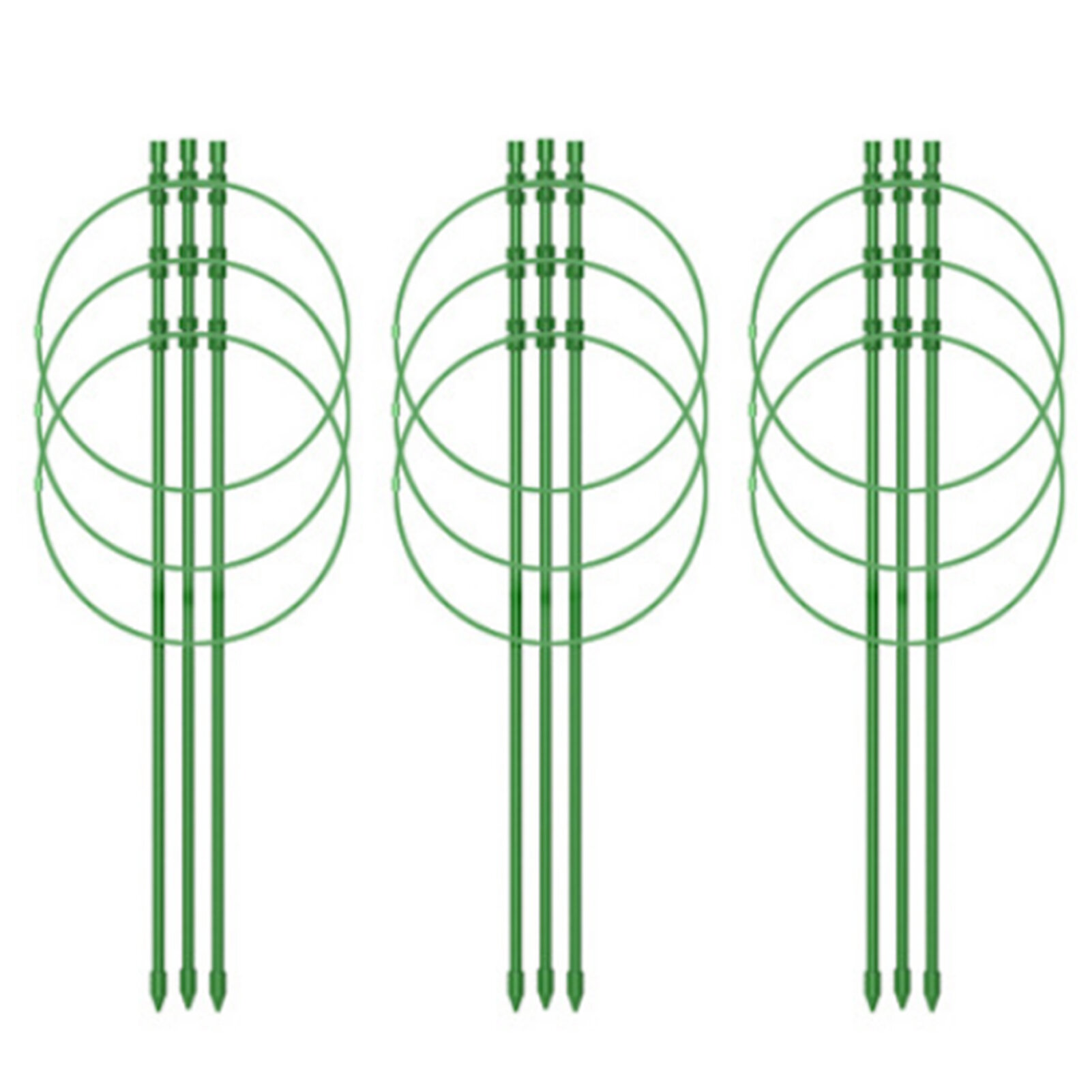 Клетки-стержни для поддержки растений Трельяж для сада для лазящих растений, цветов, овощей, 1шт/3шт/5шт, Тип A, B, C, D, Размер упаковки A: 450*180*50мм (1шт), 450*180*150мм (3шт), 450*180*250мм (5шт); B: 450*280*50мм (1шт), 450*280*150мм (3шт),