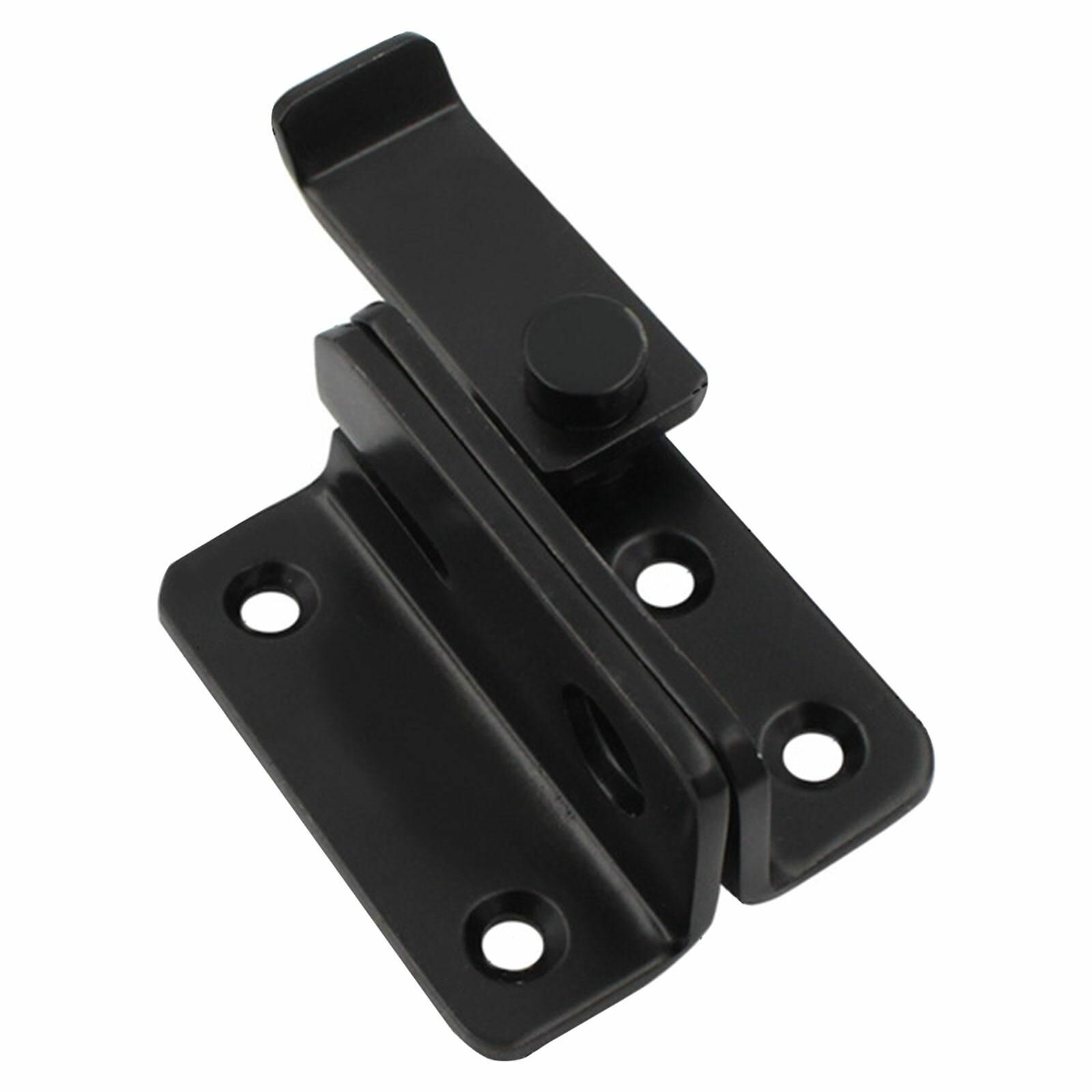 Задвижка для ворот из нержавеющей стали, надежный замок для безопасности, подходит для сарая, гаража, окна, черная, правое открывание