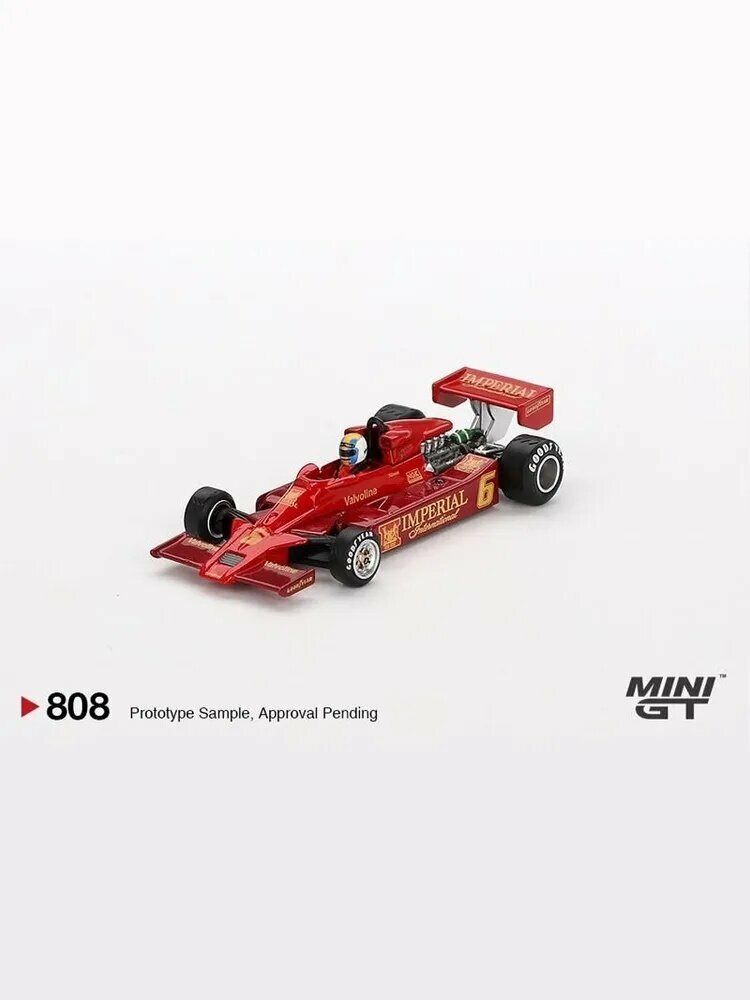 Машинка MINI GT 1/64 #808 Lotus 78 #6 Gunnar Nilsson 1977 Japanese GP Die-cast Alloy Car Model Collection Gift