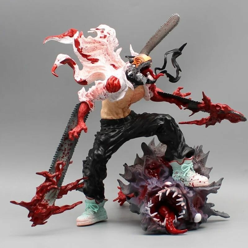 Аниме фигурка Человек-Бензопила / 27CM Chainsaw Man Denji