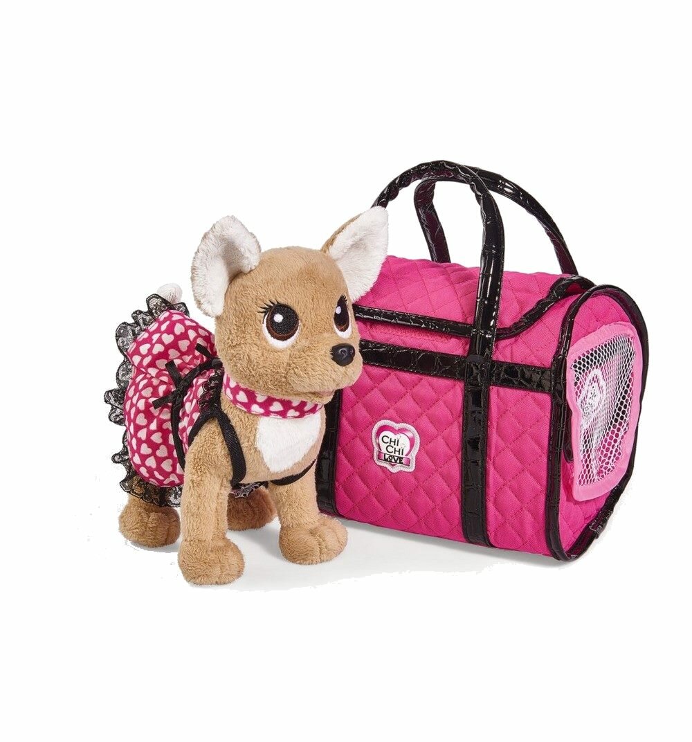 Simba Chi Chi love Плюшевая собачка Чихуахуа Париж 2, платье светится в темноте 20 см 5893123