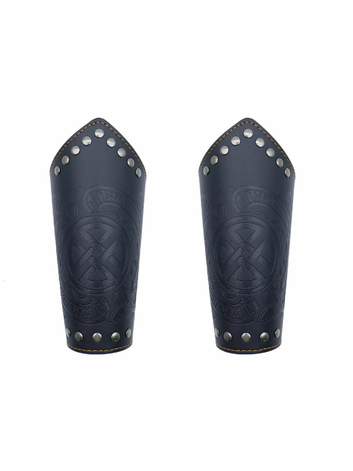 Средневековый кожаный наруч с компасом, регулируемый для косплея, Тотем 1 - 1 пара