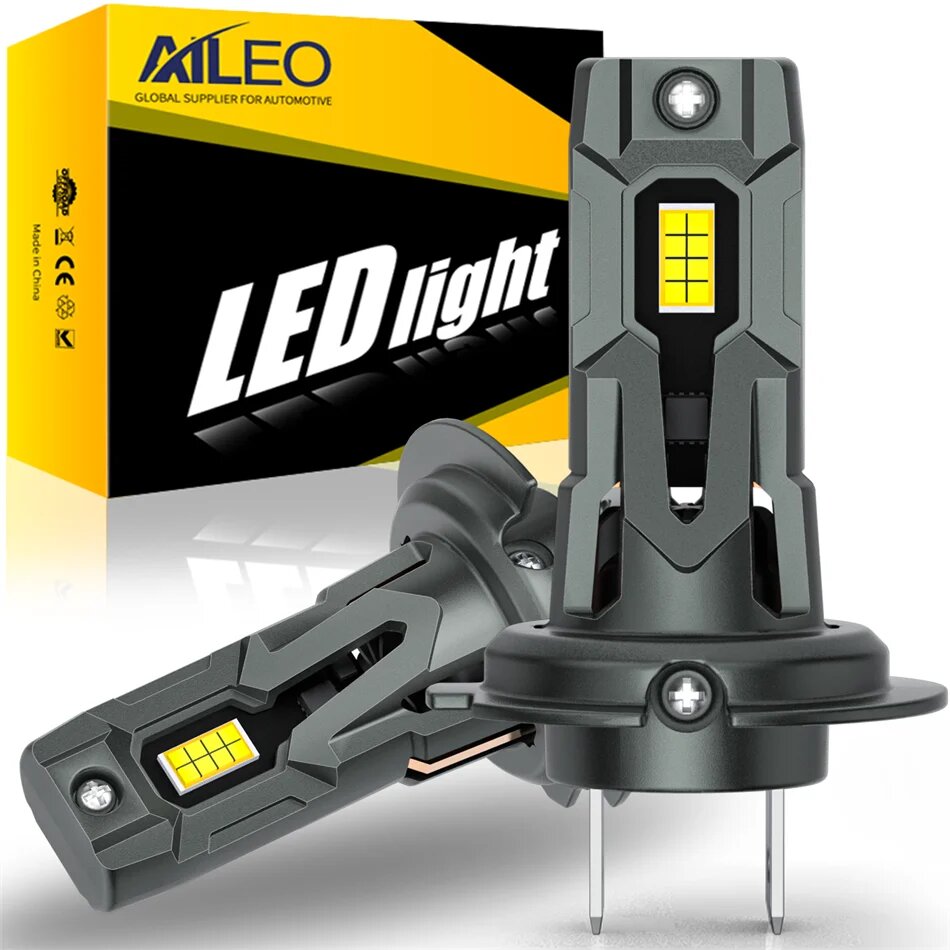 AILEO 2 лампы LED H7 20000Lm 90W CSP Автомобильные фары 6500K Белые дневные автомобильные огни